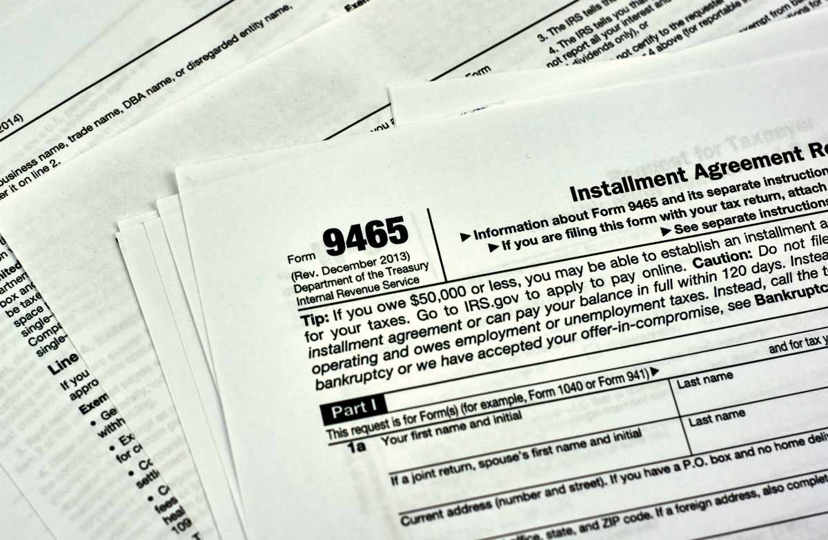 IRS Form 9465: Installment Agreement Request - Accu-Tax